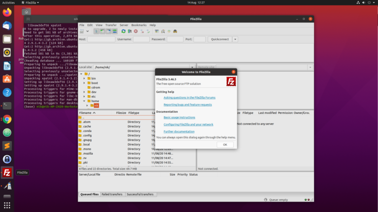Ubuntu 20.04: Installing FileZilla FTP Client On Ubuntu 20.04 LTS ...