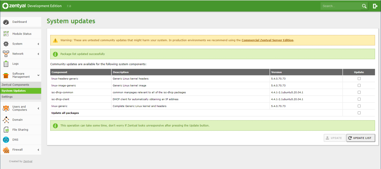 Zentyal 7.0: How To Install And Setup Zentyal Sever 7.0 Development ...