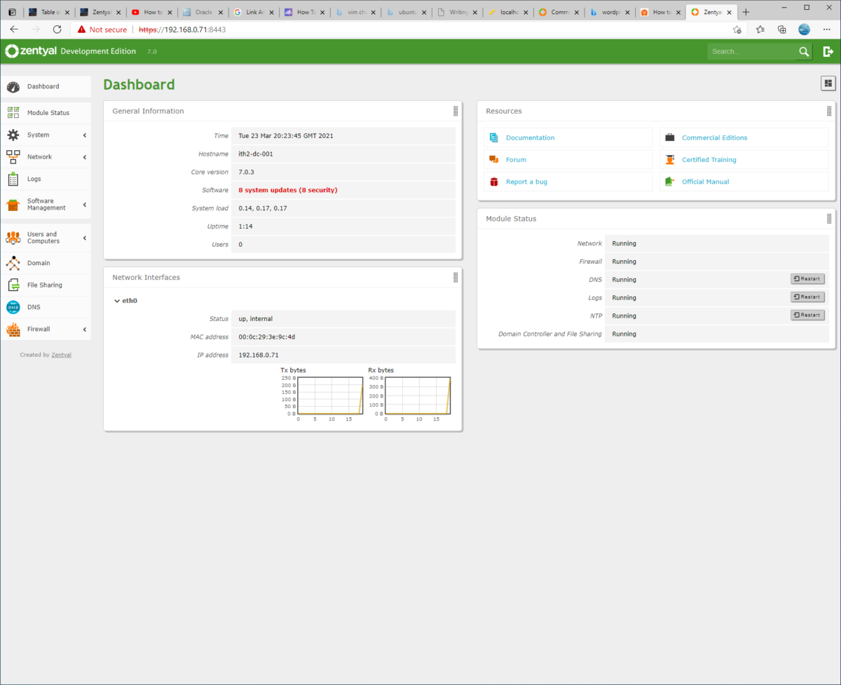 Zentyal 7.0: How To Install And Setup Zentyal Sever 7.0 Development ...