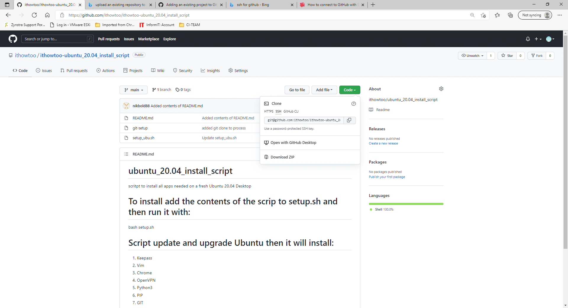 Configuring Git To Sync With GitHub Using Ssh On Ubuntu 20.04 - ITHOWTOO.COM